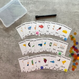 Consonant Digraph Matching and Fill in the Blank- Learning Activity Set ...