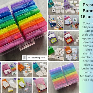 Preschool Activity Bundle #2- 16 Task Box Activity Sets With Carrying ...