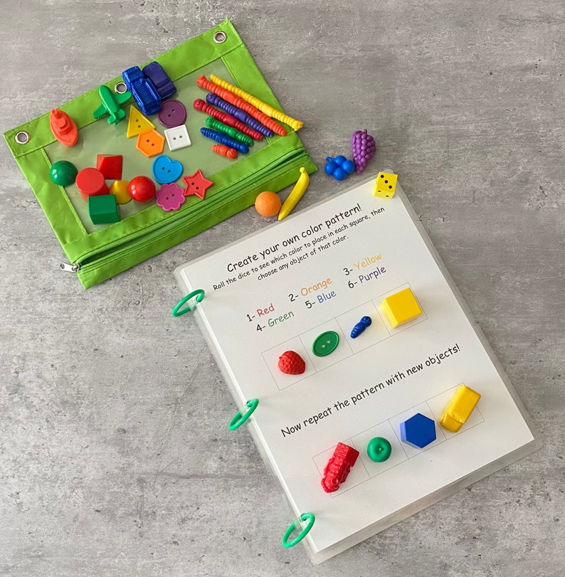 Rainbow Counters Preschool Activity Set - Etsy