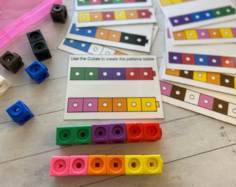 Build Letters and Words With Snap/connecting Cubes Upper - Etsy