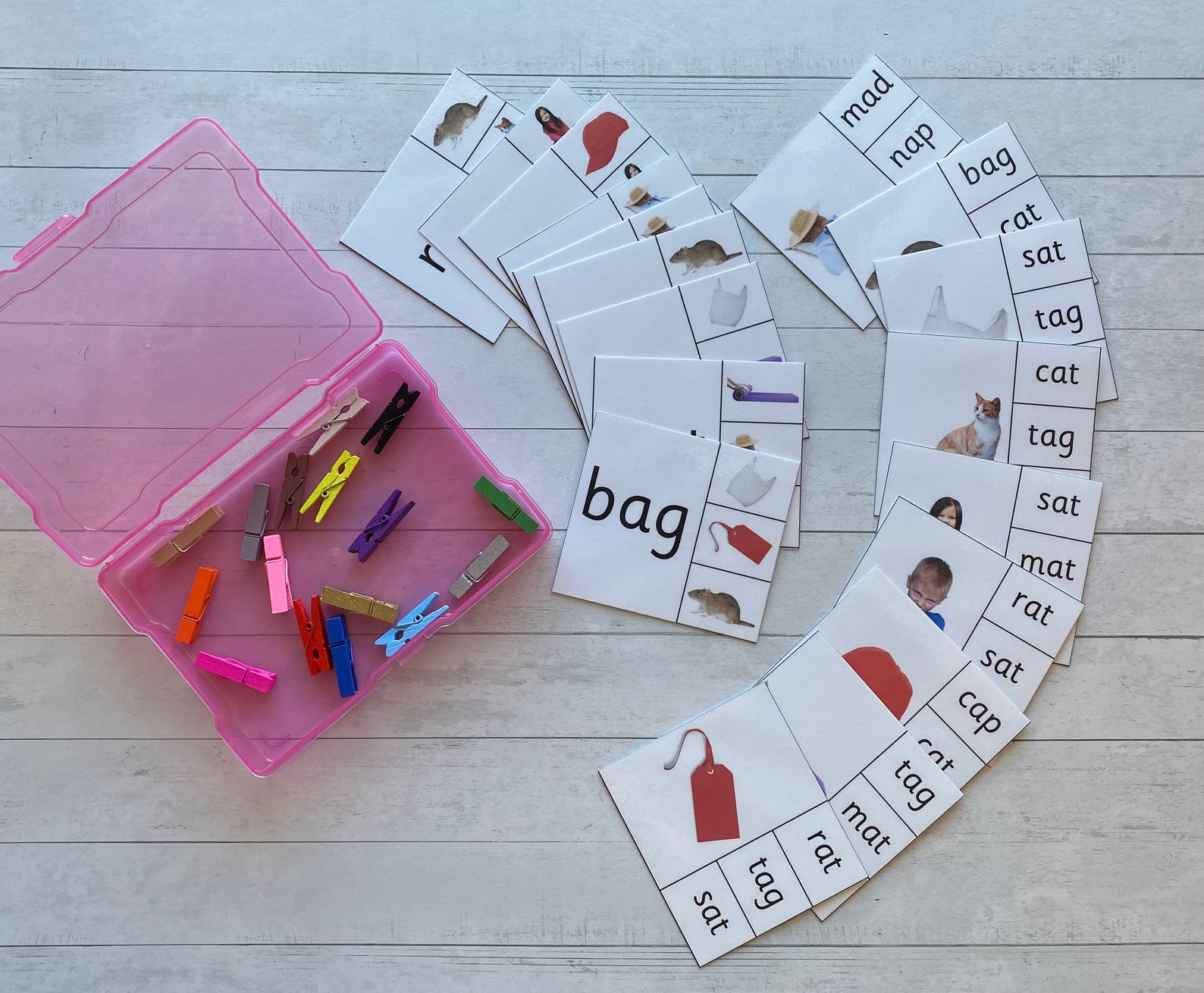 Short A Vowel Sounds- Phonics Activity Set- Montessori Preschool ...