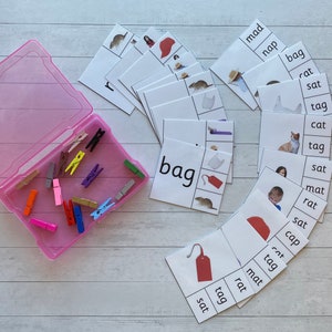 Short A Vowel Sounds- Phonics Activity Set- Montessori Preschool ...
