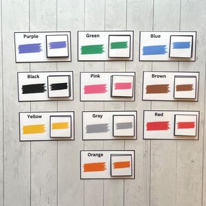 Color Matching- Task Box Activity Set- for Toddlers, Preschool ...