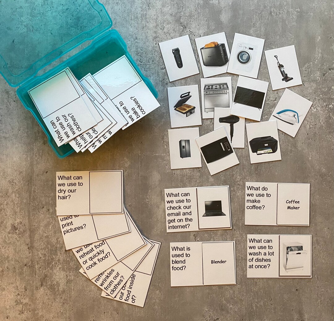 Household Appliances-life Skills Matching Activity Montessori Learning ...