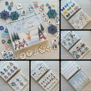 Winter Busy Book- Toddler Quiet Book- Preschool Curriculum- Homeschool ...