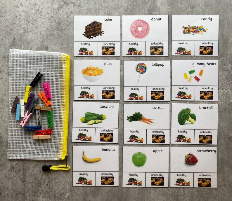 Healthy or Unhealthy Life Skills Activity Set - Etsy