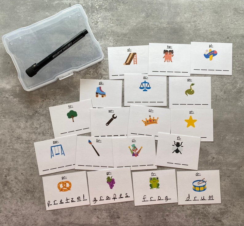 Consonant Blends Spelling Activity Set | Printable Literacy Game for ...
