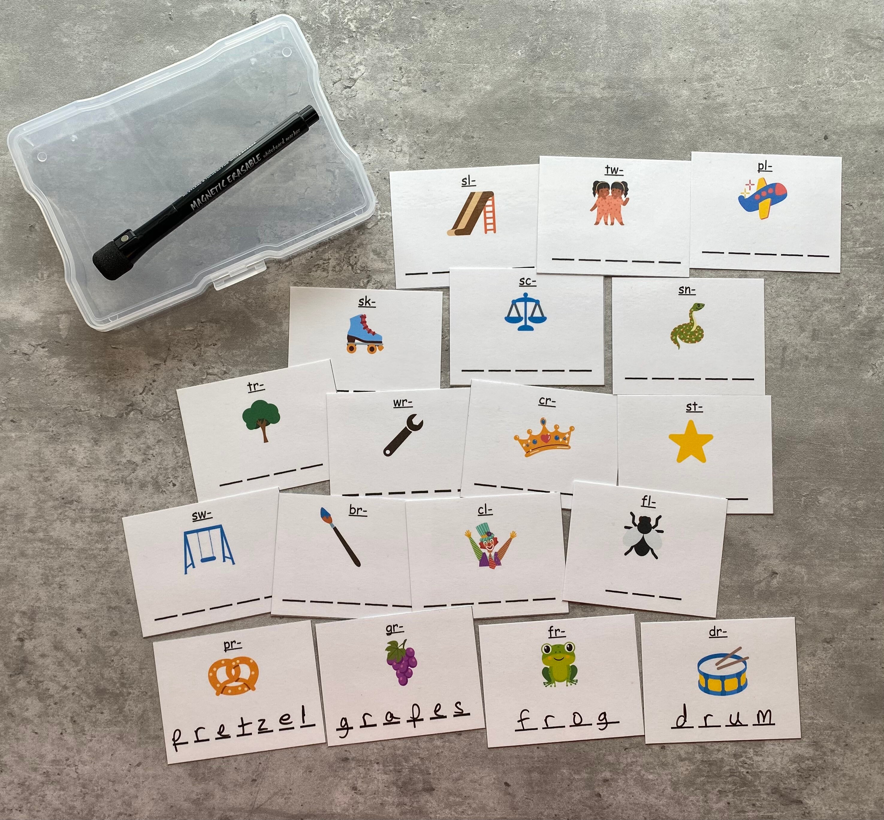Consonant Blends Spelling Activity Set | Printable Literacy Game for ...