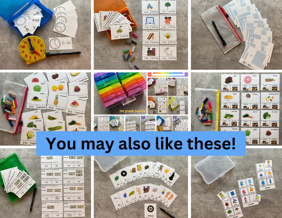 Ten Frame Number Match Clip Cards- Task Box Activity Set for Preschool ...