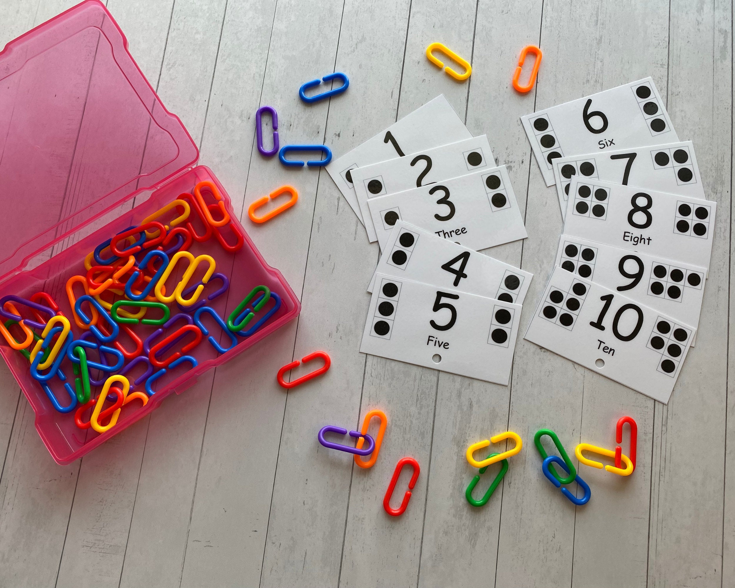 Counting Activity Cards 1-10 – Montessori Learning Toy (PDF) - Etsy
