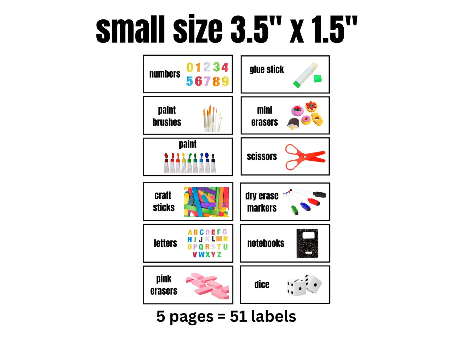 School Supplies Bin Labels- Real Pictures-classroom Labels- Toy Storage ...