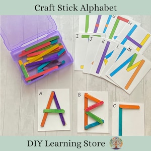 Craft Sticks Alphabet Activity Set- Preschool, Homeschool, Special ...
