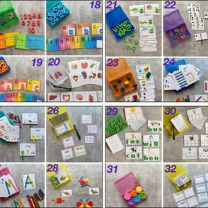 Build a Bundle- 16 Task Box Learning Activity Sets and Carrying Case ...