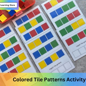 PDF Colored Tile Patterns Instant Download Montessori Learning Toy for ...