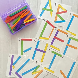 Craft Sticks Alphabet Activity Set- Preschool, Homeschool, Special ...