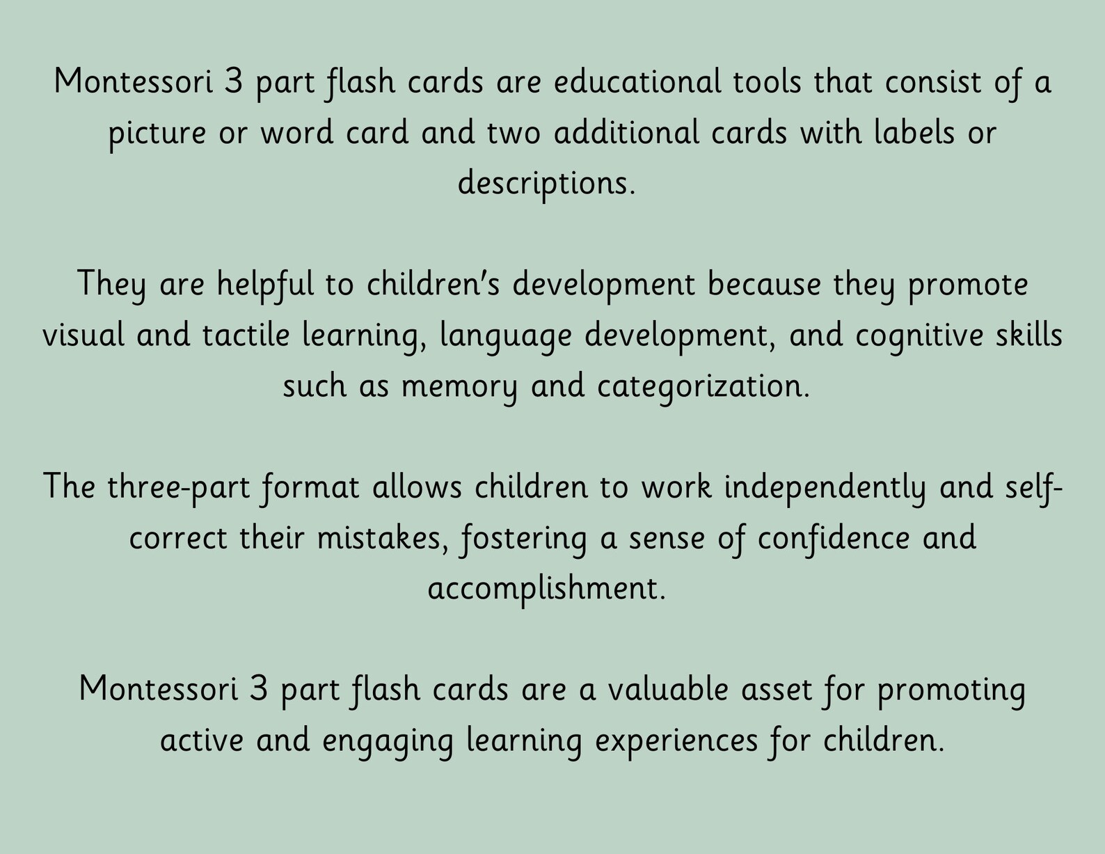 Professions- Montessori 3 Part Flash Cards- Speech Therapy Cards ...
