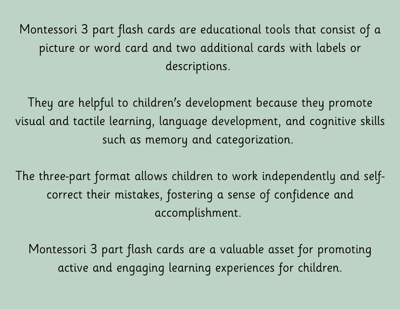 Professions Montessori 3 Part Flash Cards Instant Download - Etsy