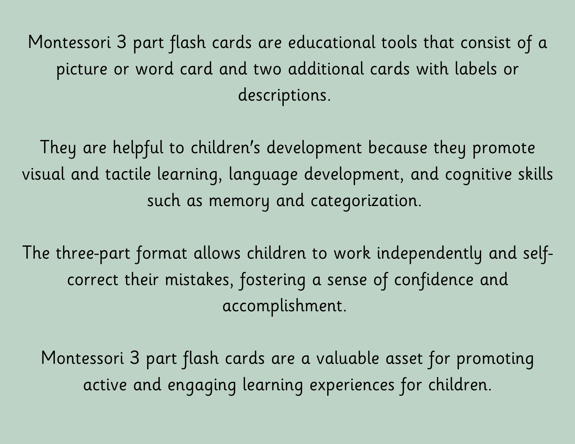 Professions- Montessori 3 Part Flash Cards- Speech Therapy Cards ...