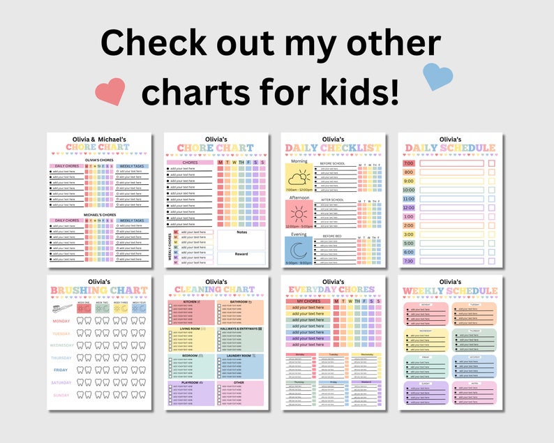Kids Consequence Chart- Canva Editable- Printable- Digital- Behavior ...