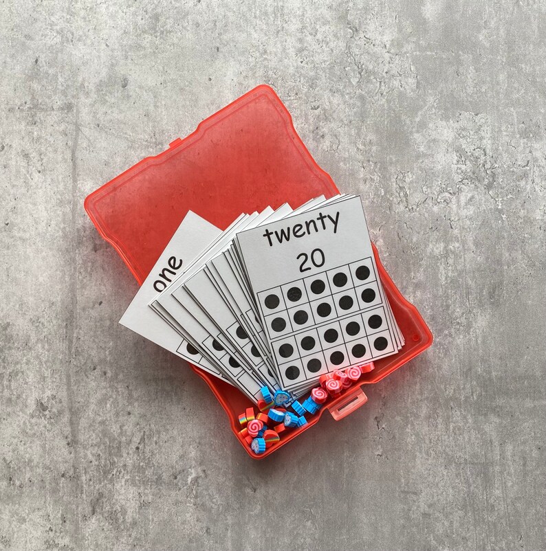 Ten Frame Counting 1-20 Task Box Activity Set - Etsy