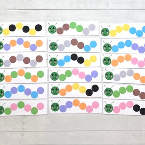 Pom Patterns Task Box Activity- Montessori Learning Toys- Special Needs ...