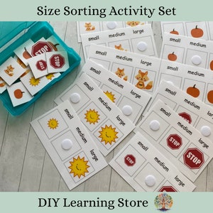 Size Sorting Activity Set- Montessori Learning Toy for Preschool ...