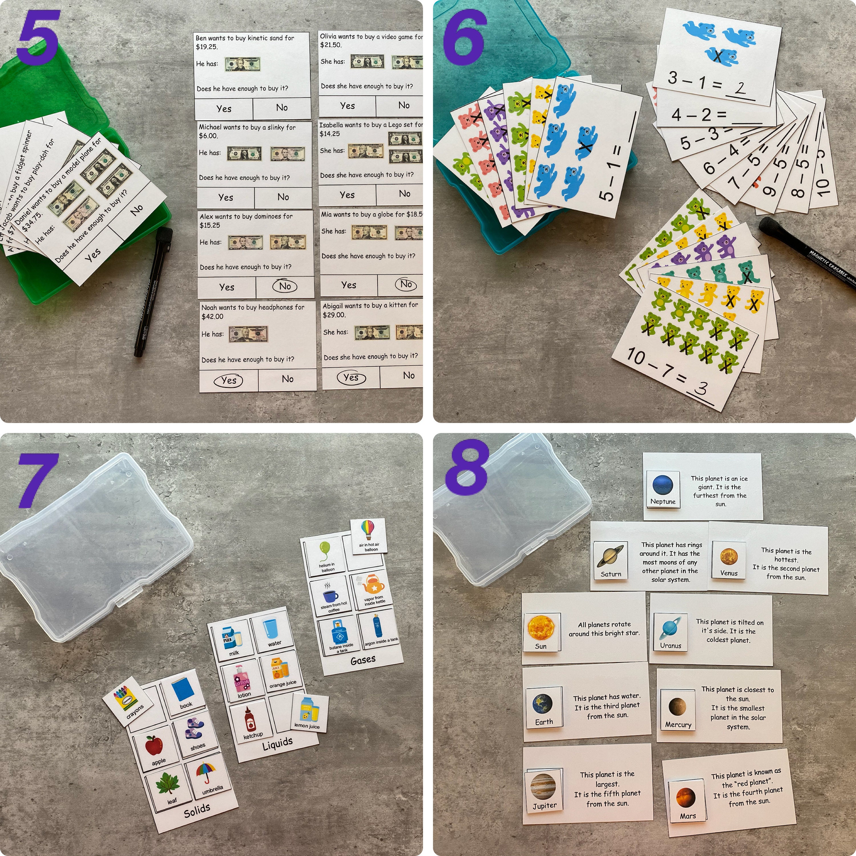 First Grade Bundle-instant Download- Montessori Learning Activities ...