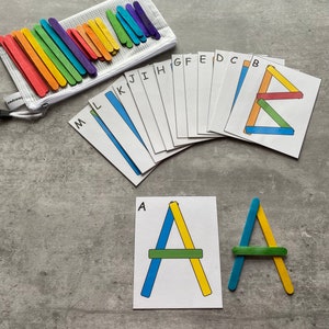 Craft Sticks Alphabet Activity Set - Etsy