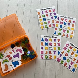 PDF Alphabet Bingo Activity Cards Montessori Learning Toy for Preschool ...