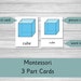 2D Shapes- Montessori 3 Part Flash Cards- Instant Download- Editable ...
