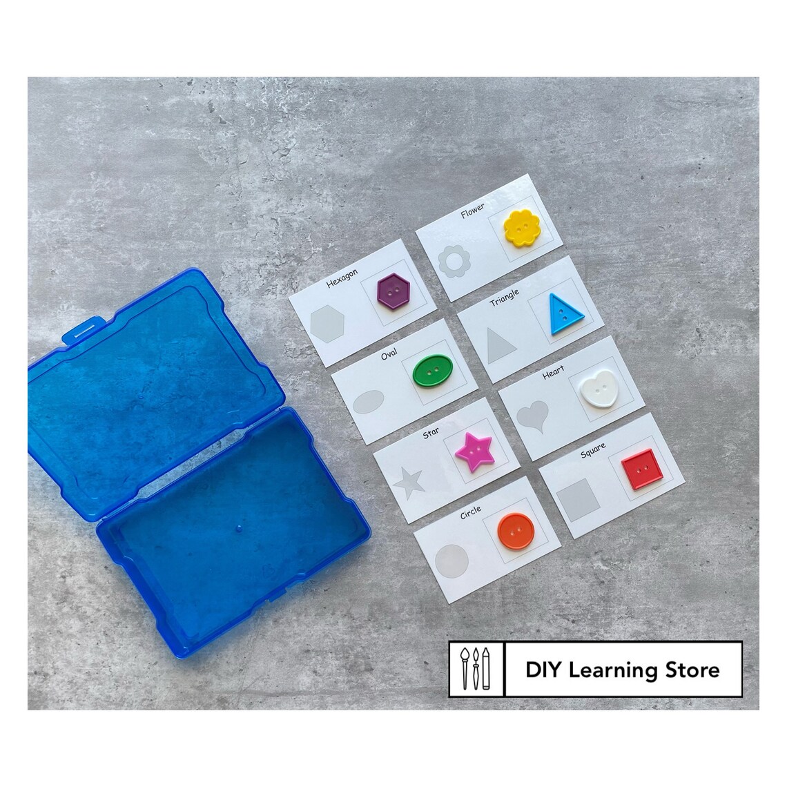 2D Shape Matching-task Box Activity Set | Etsy