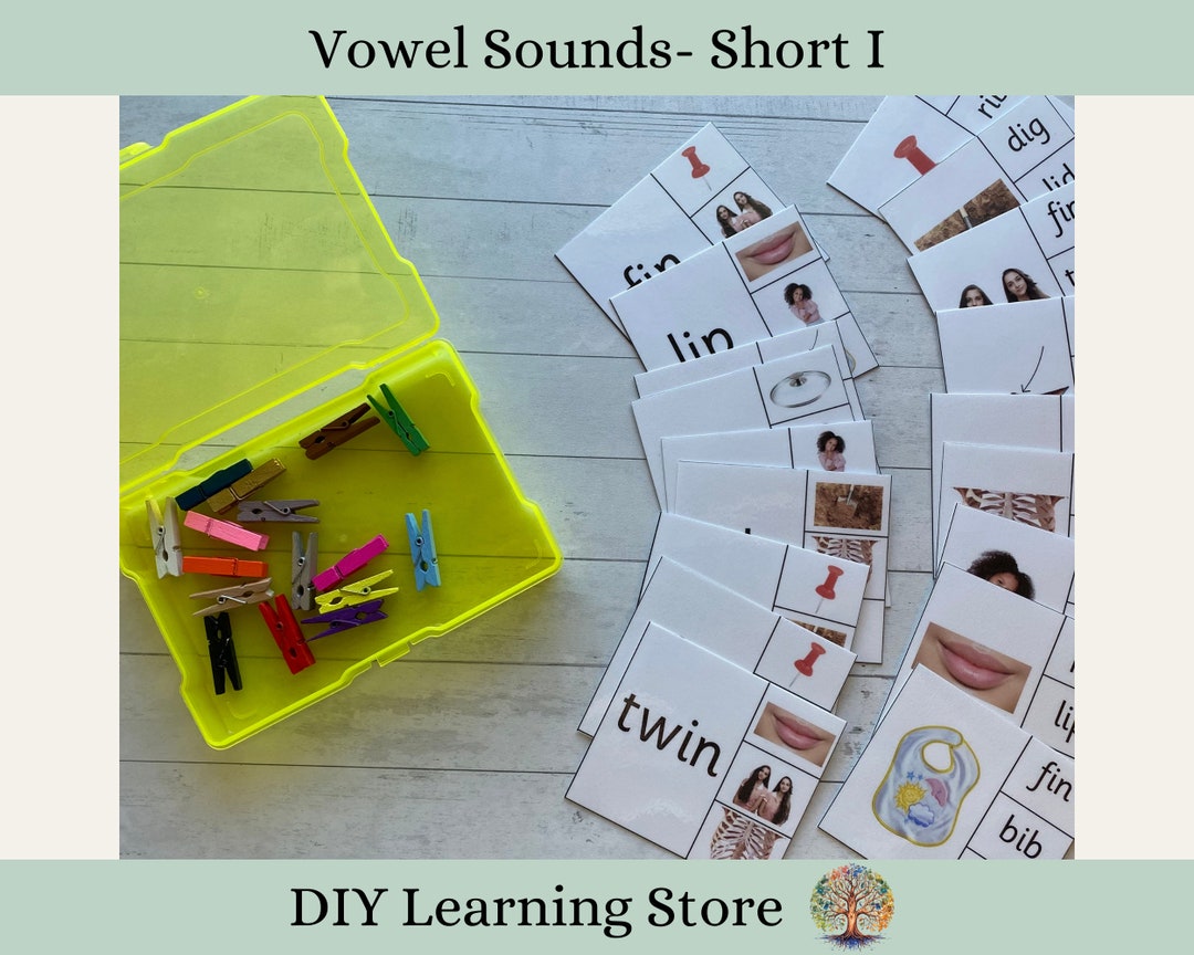 Short I Vowel Sounds Phonics Activity Set- Montessori Preschool ...