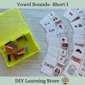 Short I Vowel Sounds Phonics Activity Set- Montessori Preschool ...