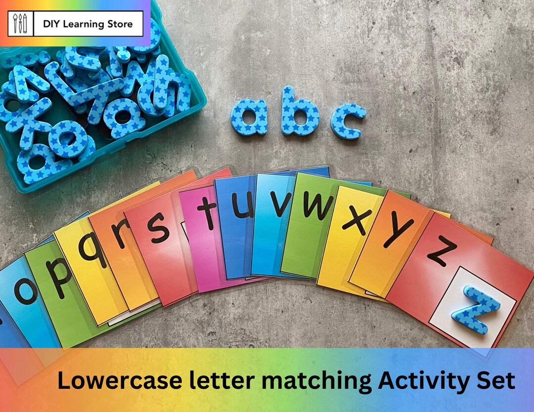 PDF Lowercase Letter Matching Activity Cards Instant - Etsy
