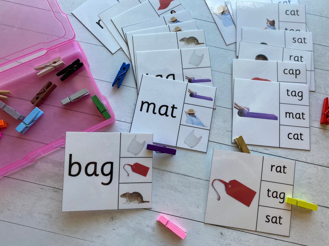 Short A Vowel Sounds Phonics Activity Set Montessori Preschool ...