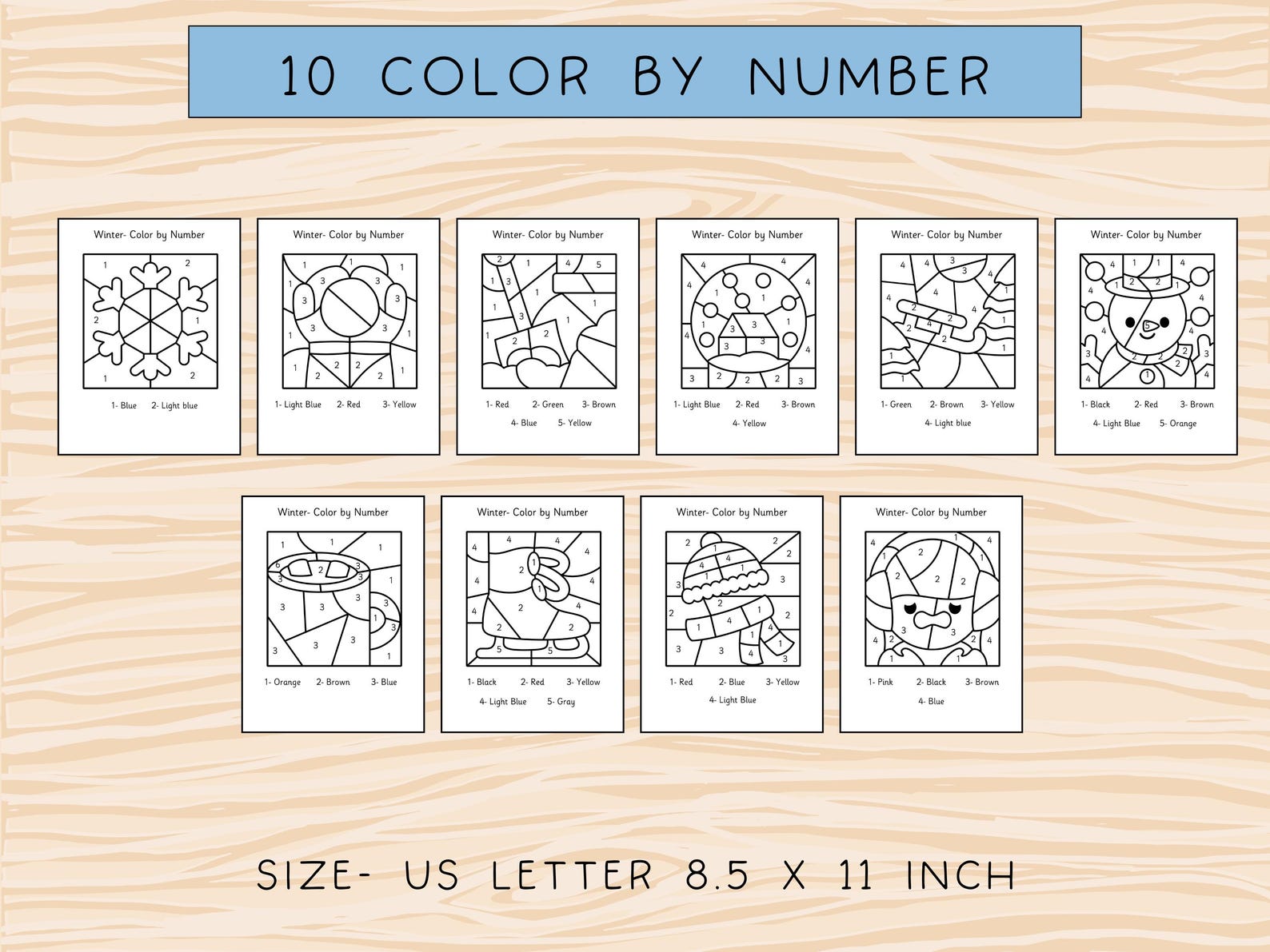 Winter Fine Motor Bundle- Worksheets for Preschool, Kindergarten ...