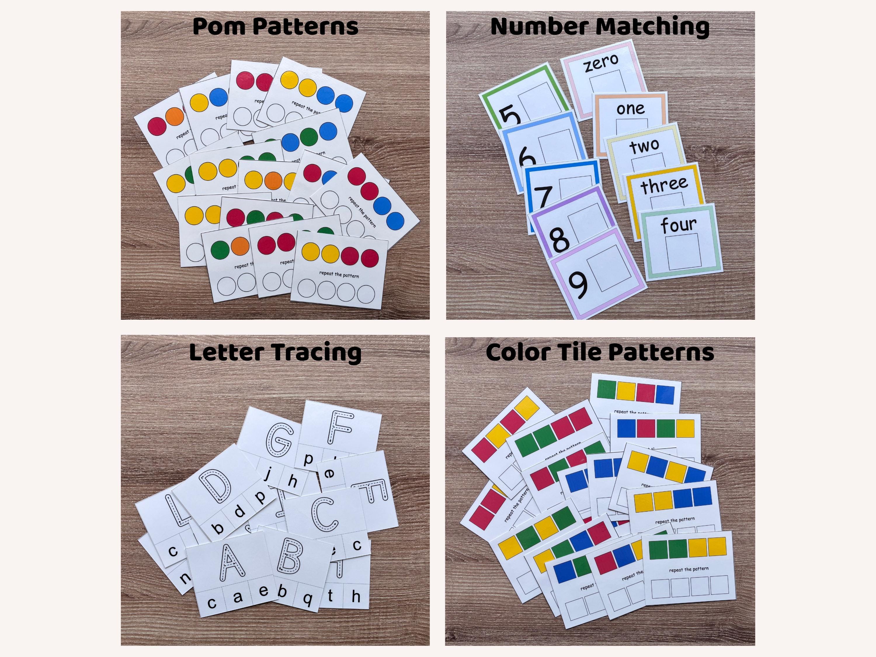Preschool Task Card Bundle | 16 Learning Activities | Homeschool, Pre K ...