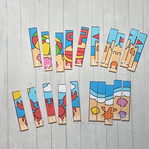 Number Puzzles- Summer Themed Cards- Toddler Activities- Preschool ...