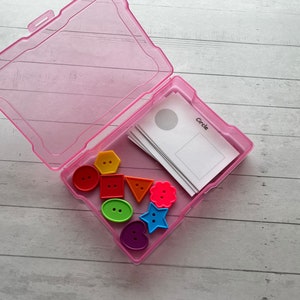 2D Shape Matching Task Box Activity Set Montessori Learning Toy for ...