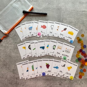 Consonant Digraph Matching and Fill in the Blank- Learning Activity Set ...