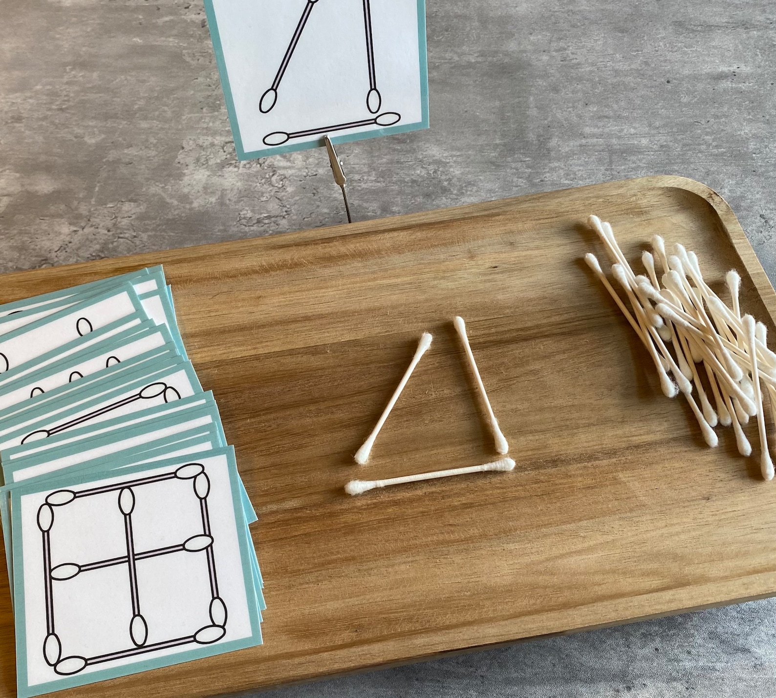 Cotton Swab Pattern Cards- Montessori Preschool Printable- Preschool ...