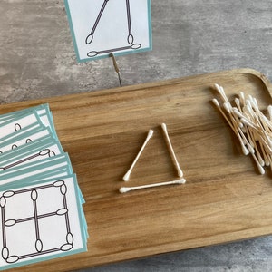 Cotton Swab Pattern Cards- Montessori Preschool Printable- Preschool ...