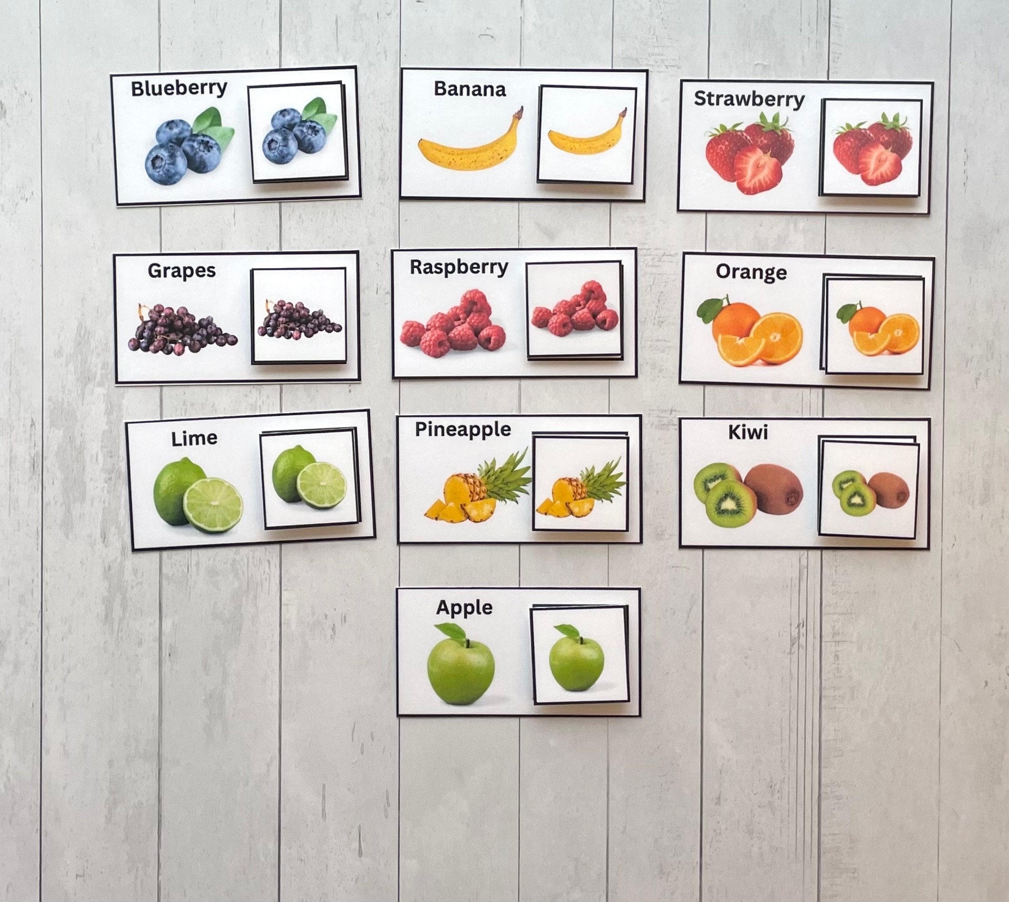 Fruit Matching- Task Box Activity Set- for Toddlers, Preschool ...