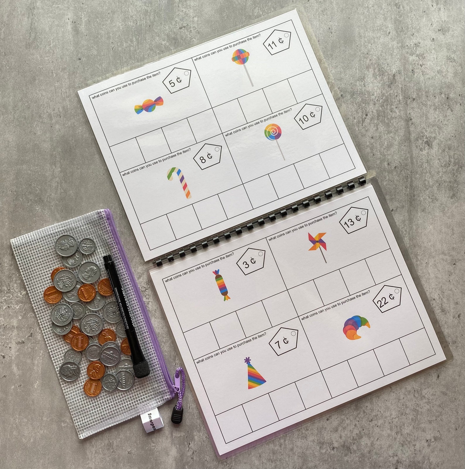 Coin Counting Activity Book Kindergarten/1st Grade/ Special Education ...