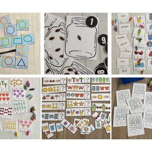 Summer Task Box Bundle- 16 Activities for Preschool, Kindergarten ...