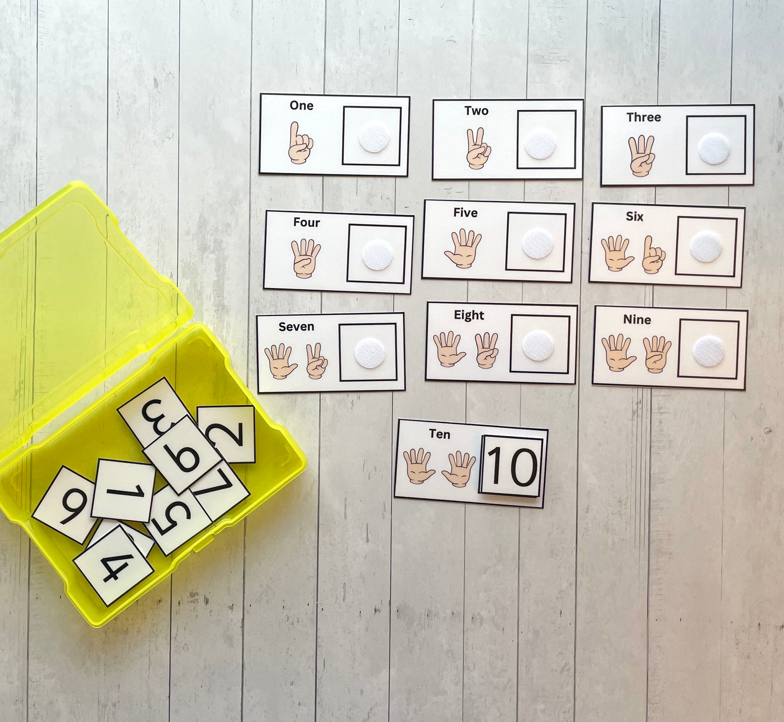 Number Matching- Task Box Activity Set- for Preschool, Homeschool ...