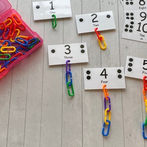 Counting Activity Cards 1-10 – Montessori Learning Toy (PDF) - Etsy