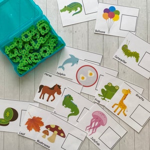Beginning Sounds With Lowercase Letters- Task Box Activity Set ...