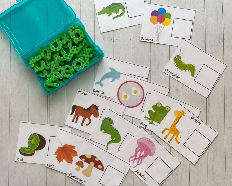 Beginning Sounds With Lowercase Letters- Task Box Activity Set ...