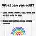 Kids Reward Chart- Editable Canva Template- Printable and Reusable- Job ...